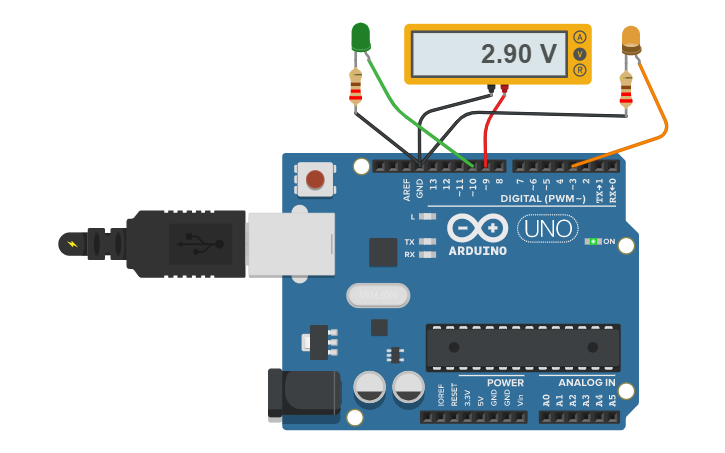 Circuit Design Efecto Pwm Pulse W Modul Tinkercad