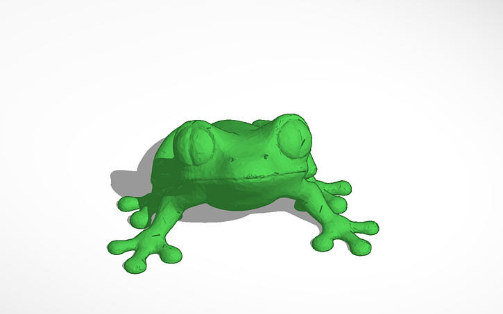 3D design frog - Tinkercad