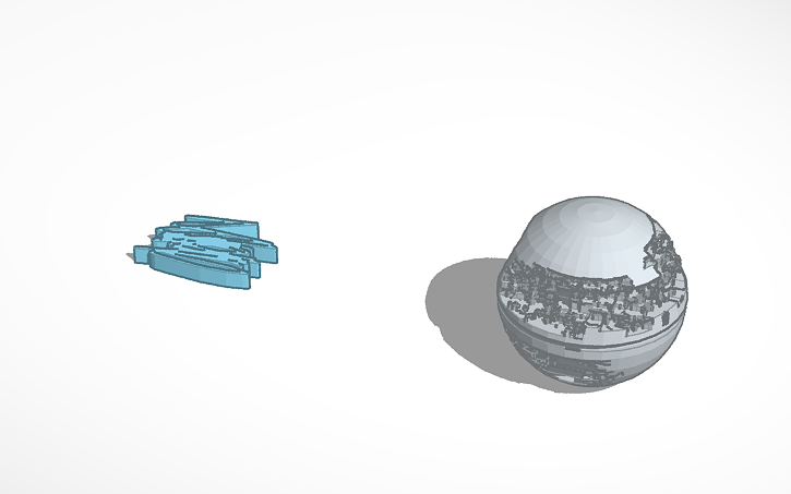 3D design death star - Tinkercad