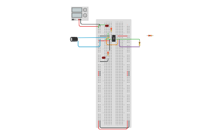 Circuit design Day 2 Rail Crossing Circuit - Tinkercad