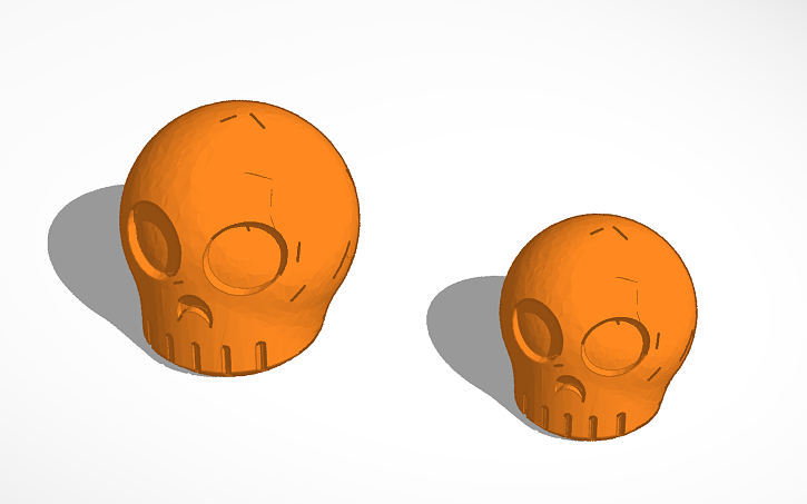 3D design Skully with Tinkerplay socket connector | Tinkercad