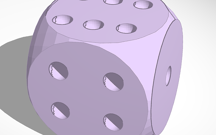 3D design Dado :3 - Tinkercad