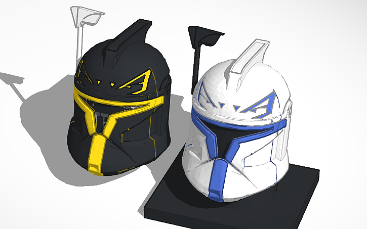 3D design Captain Rex Helmet - Tinkercad