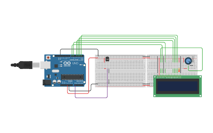 Circuit design Monitoring Suhu - Tinkercad