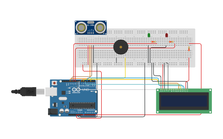 Circuit design Sensor_Distancia | Tinkercad