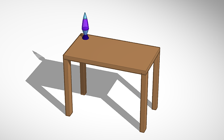 3D design Desk example | Tinkercad