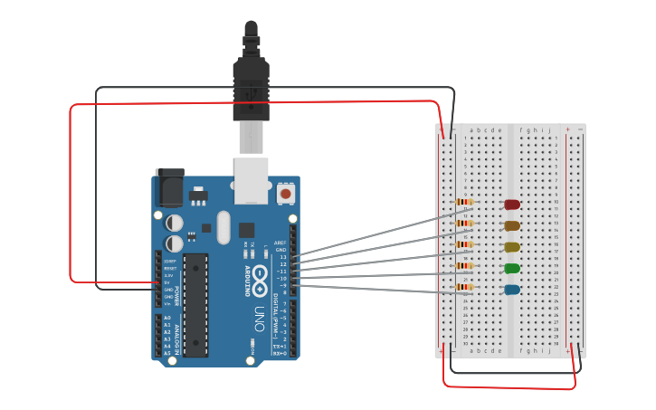 Circuit design Raynor_first arduino circuit 8/31 | Tinkercad