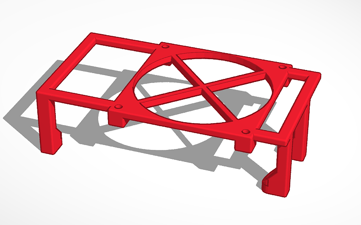 3D design rumba+_fan_mount | Tinkercad