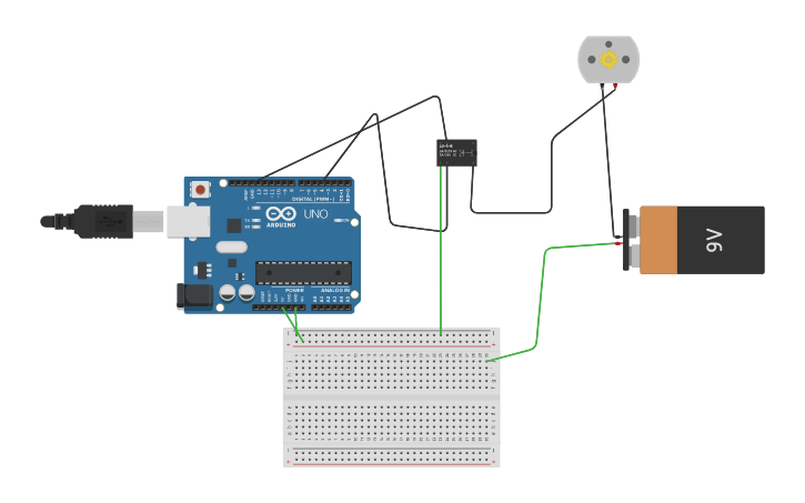 Circuit Design Relay Tinkercad