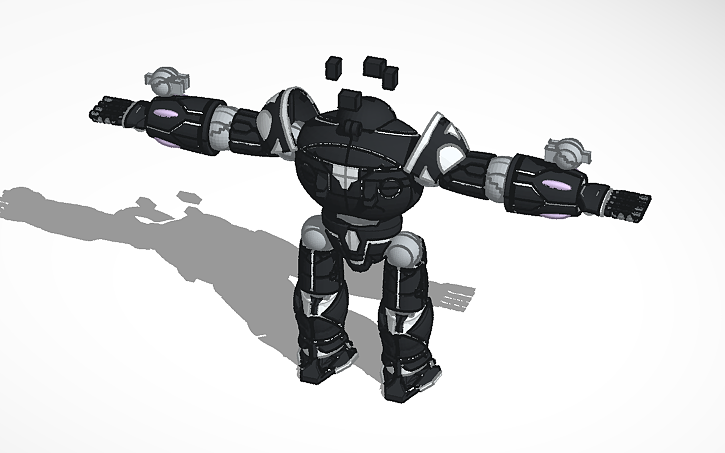 3D design Mech: black menace - Tinkercad