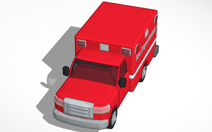 3D design Copy of Ambulance - Tinkercad