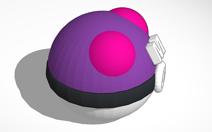 3D design Master Ball - Tinkercad