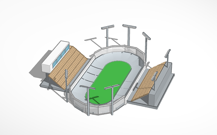 3D design racetrack - Tinkercad