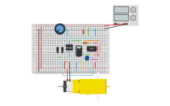 Circuit design Ejercicio 1, examen 2, TINKERCAD - Tinkercad