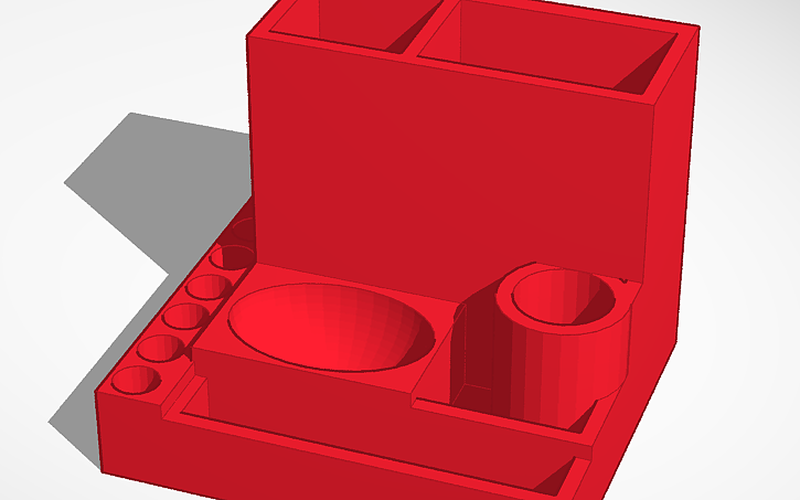 3D design makeup orgenizer - Tinkercad