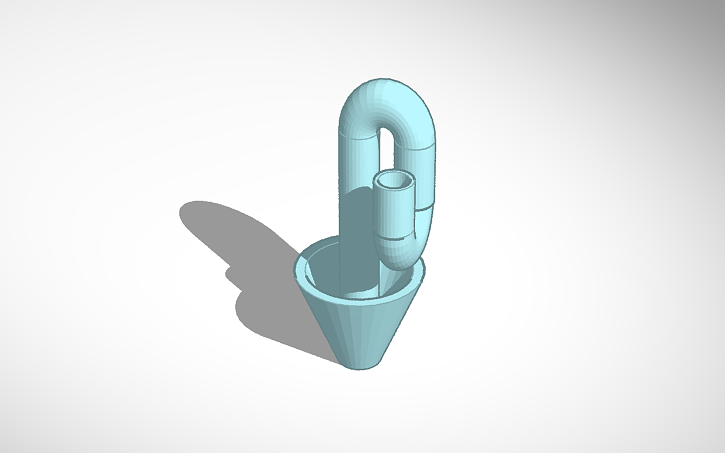 3D design Fermentation water and air valve - Tinkercad