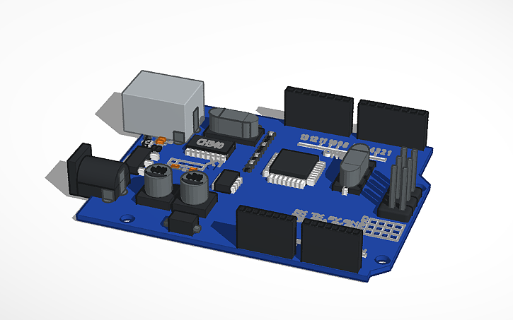3d Design Arduino Uno Ch340 Tinkercad