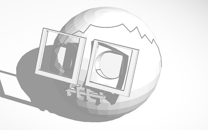 3D design Nerd Skull - Tinkercad