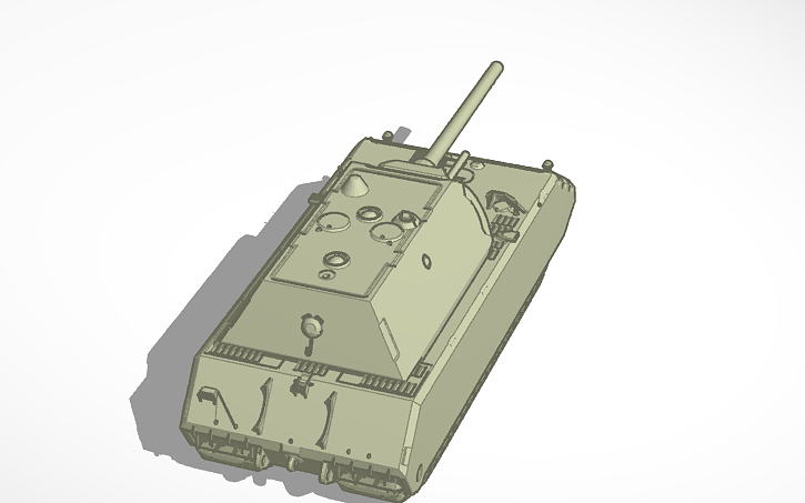 3D design panzer VIII Maus - Tinkercad