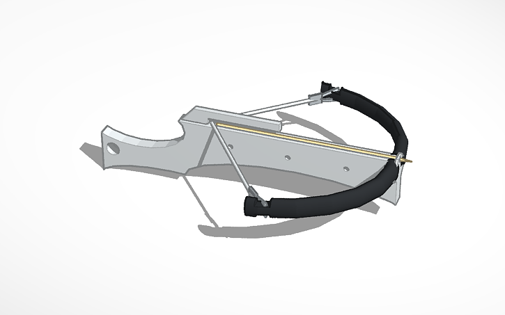 3D design Toothpick Crossbow - Tinkercad