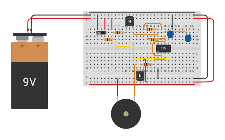 Circuit design Circuit Simulation - Tinkercad