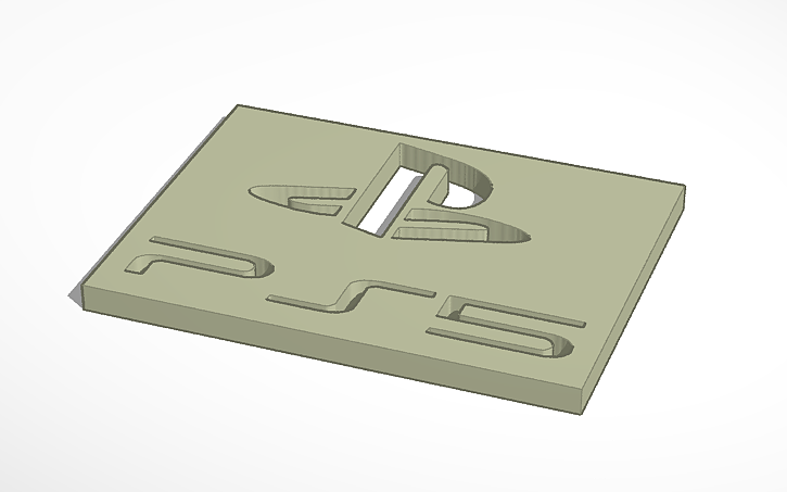 3D design PS5 TEMPLATE (AKE) - Tinkercad