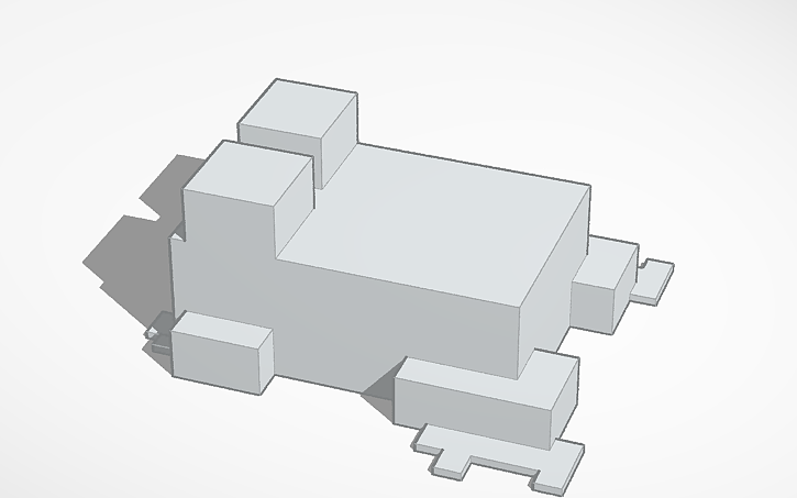 3D design Minecraft Frog - Tinkercad