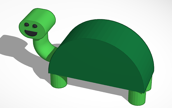 3D design Mine Turtle - Tinkercad