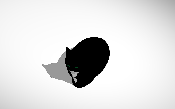 3D design maxwell the cat - Tinkercad