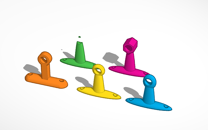 3D design Classy_Velvet_Rope_Bracket_DianeE356428 - Tinkercad