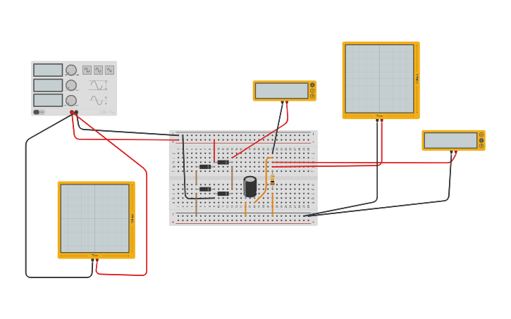 Circuit design full wave rectifier - Tinkercad