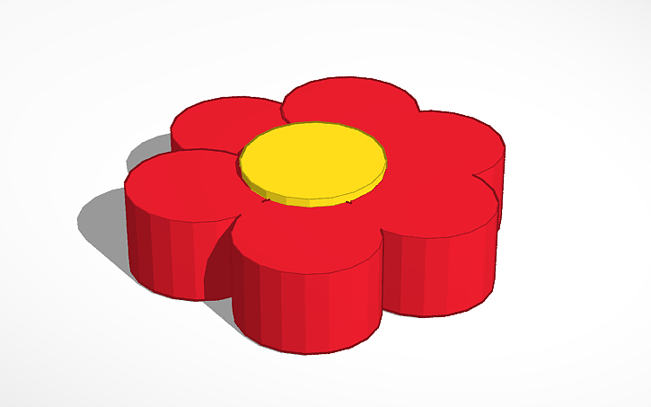 3D design flower - Tinkercad