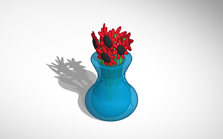 3D design fairchild flower pot - Tinkercad