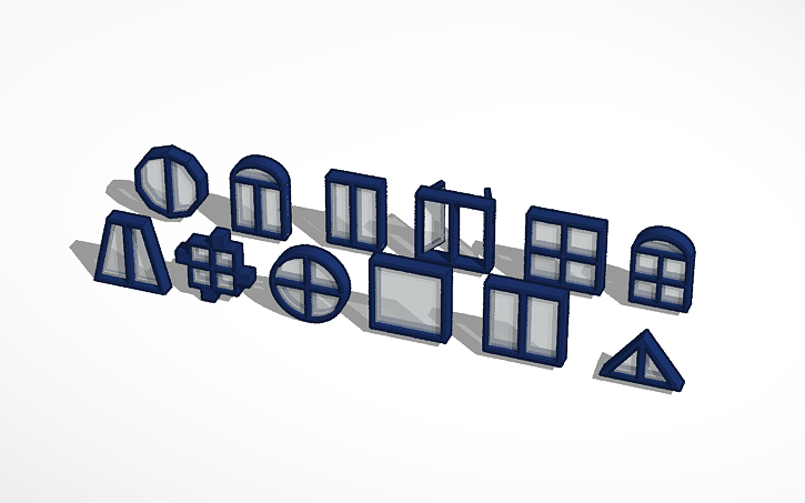 3D design windows - Tinkercad