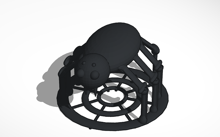3D design Spooky spider - Tinkercad