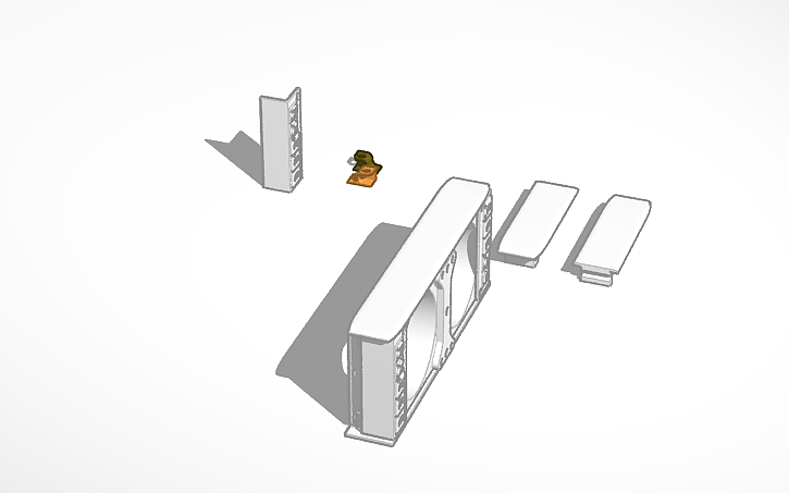 3D design GPU Shroud - Tinkercad
