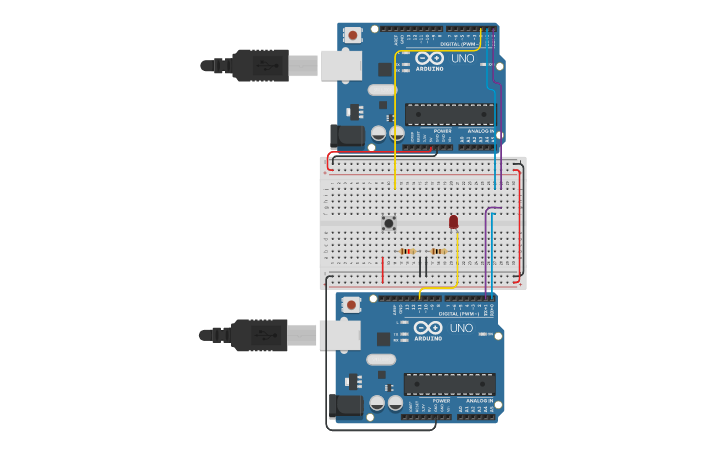 Circuit Design Uart Led Blinker Tinkercad