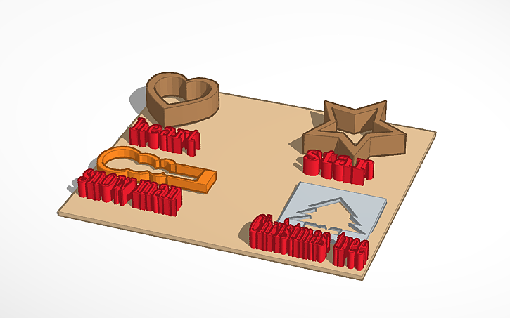 3D design Cookie cutter | Tinkercad