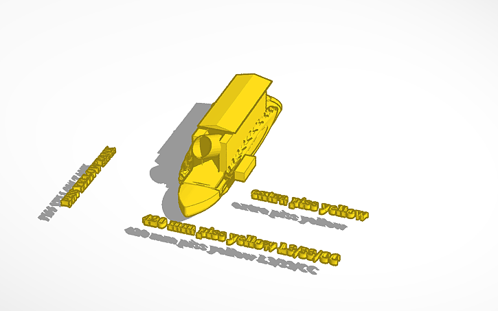 3D design very cursed tank (pis yellow cursed L3/33 - Tinkercad