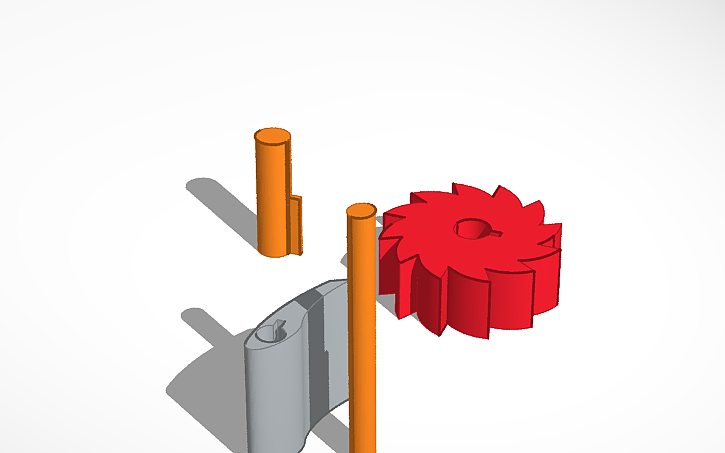 3D design Catapult mechanism - Tinkercad