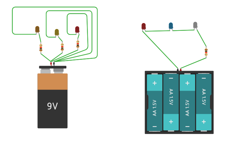Circuit design การต่อวงจรไฟฟ้า 1 - Tinkercad