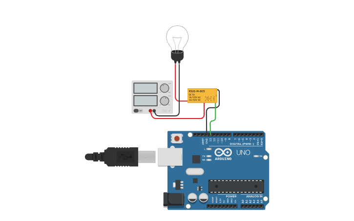 Circuit design Relay - Tinkercad