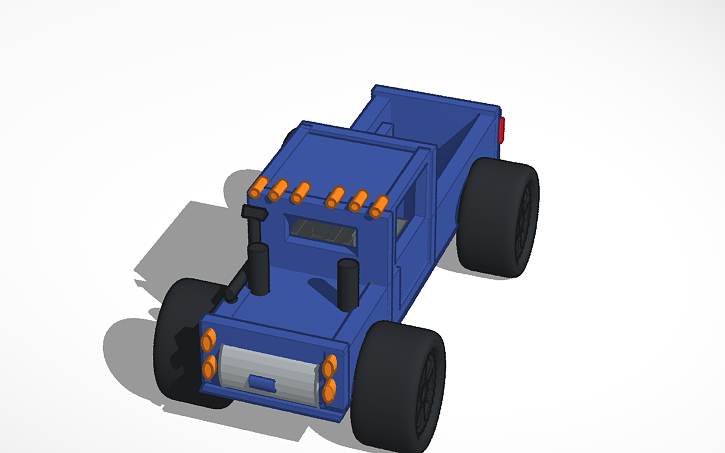 3D design diesel truck - Tinkercad