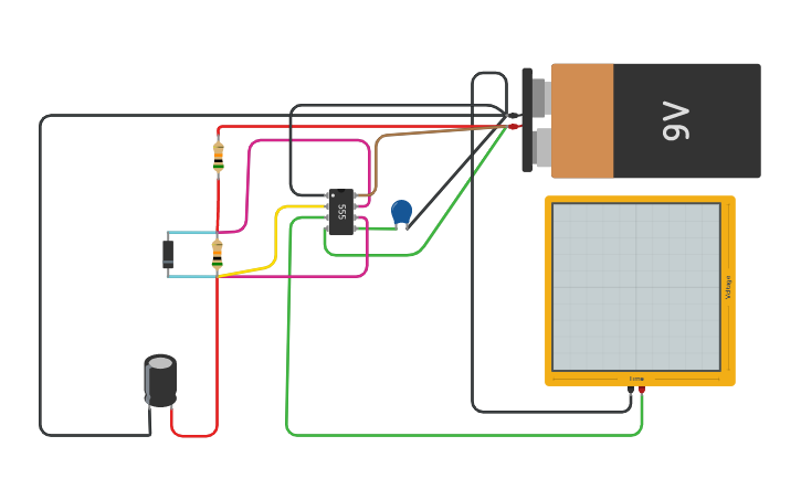 Circuit Design Rcs Ic 555 Square Waveform Tinkercad