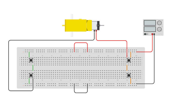 Circuit design H-Bridge Controller - Tinkercad