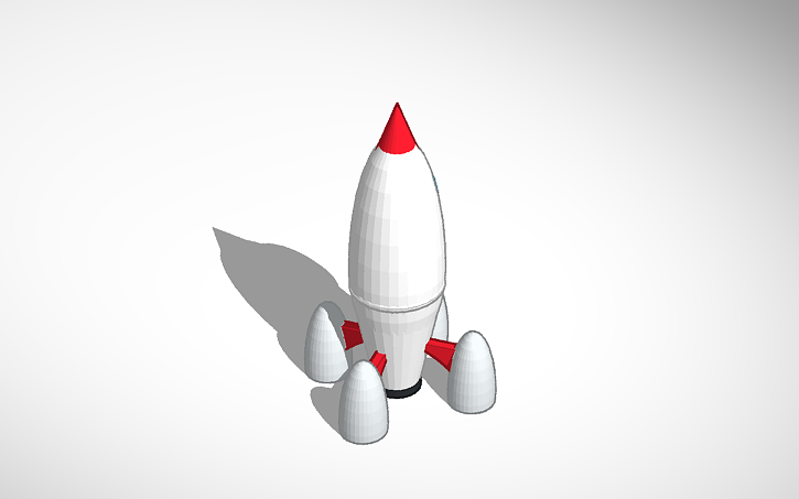 3D design Rocket Ship | Tinkercad