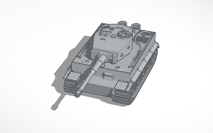 3D design Tiger 1 WW2 tank | Tinkercad