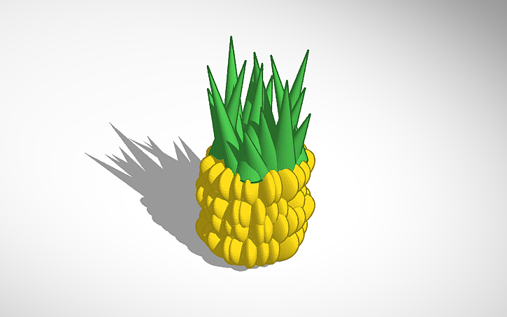 3D design Pineapple Project | Tinkercad