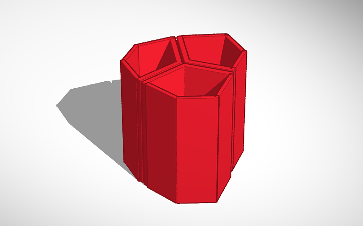 3D design Pencil Holder - Tinkercad