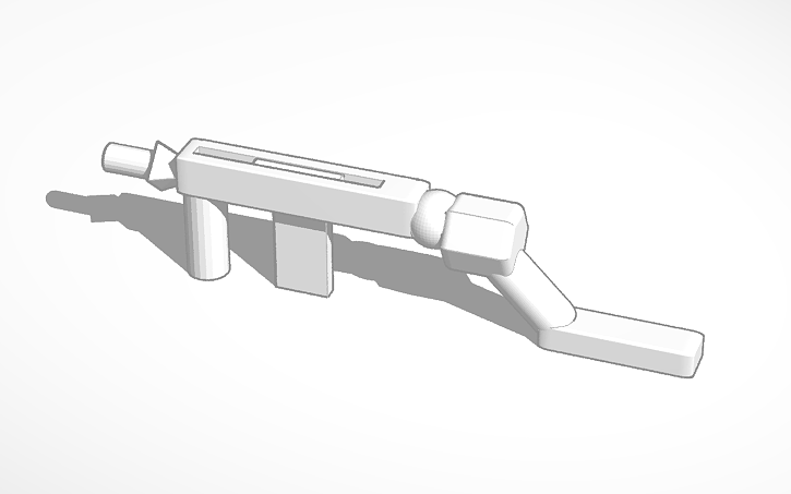 3D design Custom submachine gun | Tinkercad